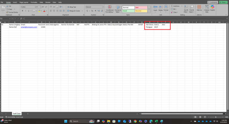 Menginput Data Pengguna – Tracker GARUDA-21.com