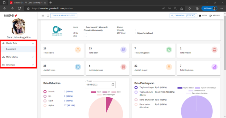 Login Aplikasi – Tracker GARUDA-21.com